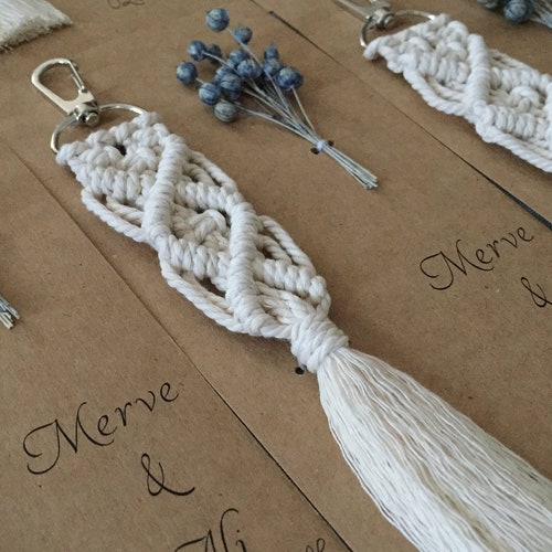Digital Macrame Keychain Pattern PA01 Instant Download - Etsy