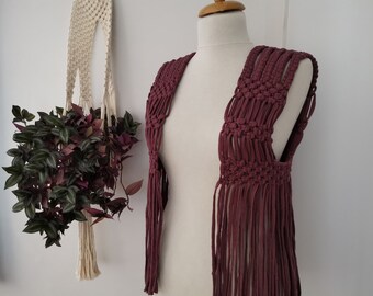 Macrame Vest | Etsy