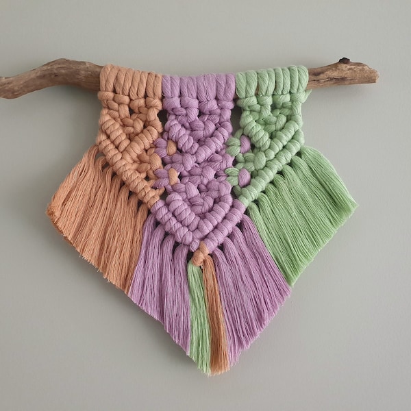 Colored Macrame Wall Hanging - Etsy