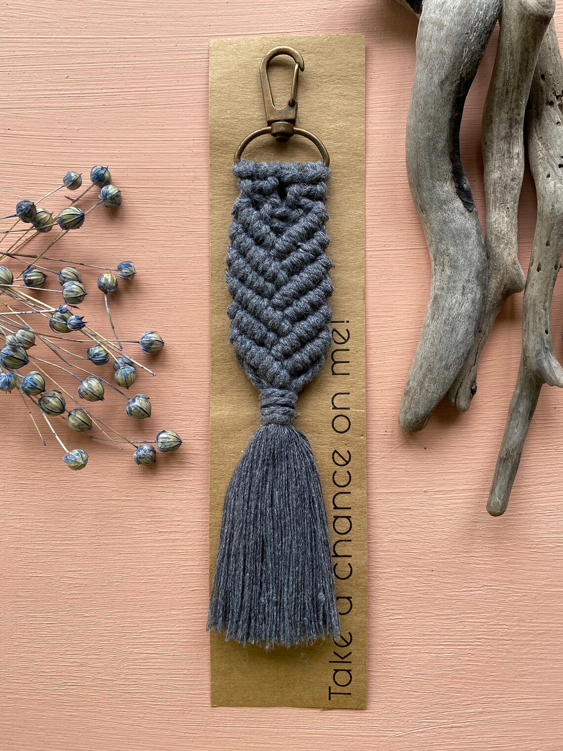 Digital Macrame Keychain Pattern PA05 - Instant Download - Etsy
