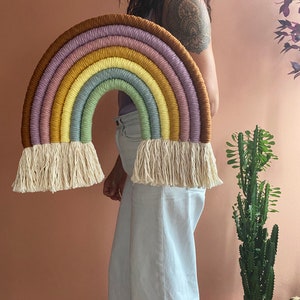 Large Macrame Rainbow Wall Hanging MGKL02 - Etsy