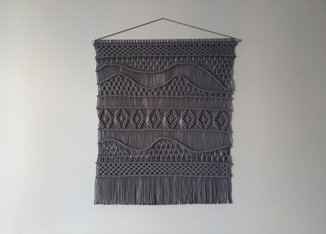 Digital Large Macrame Wall Hanging Pattern PDS60 Instant | Etsy