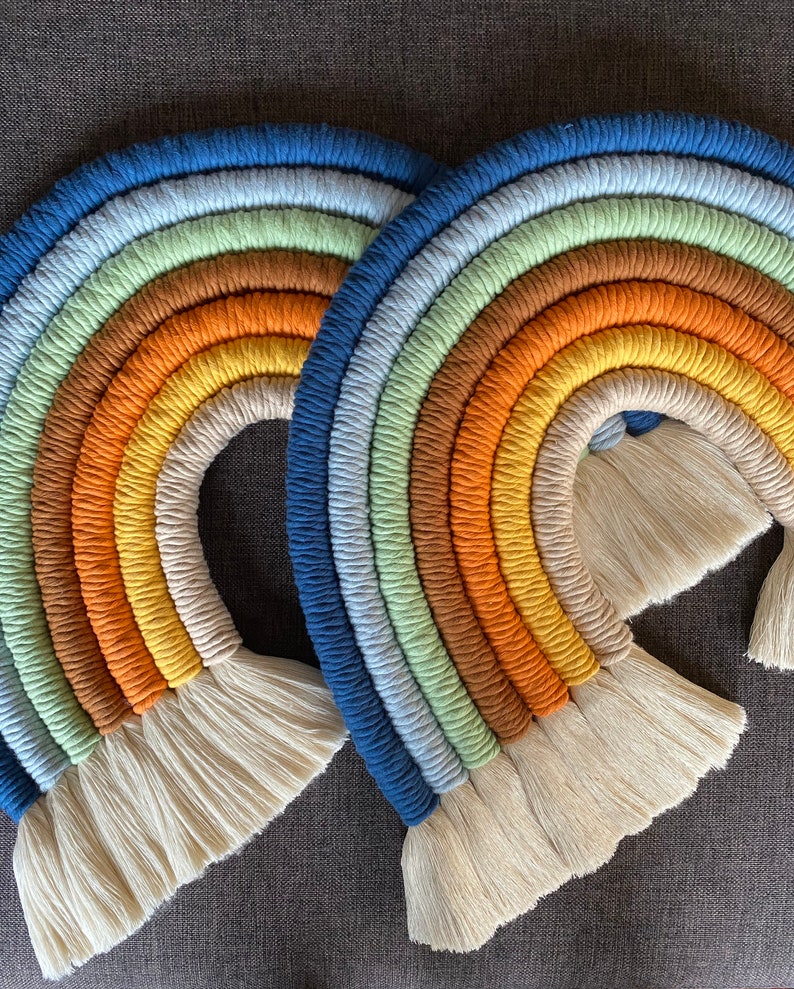 Large Macrame Rainbow Wall Hanging MGKL01 - Etsy