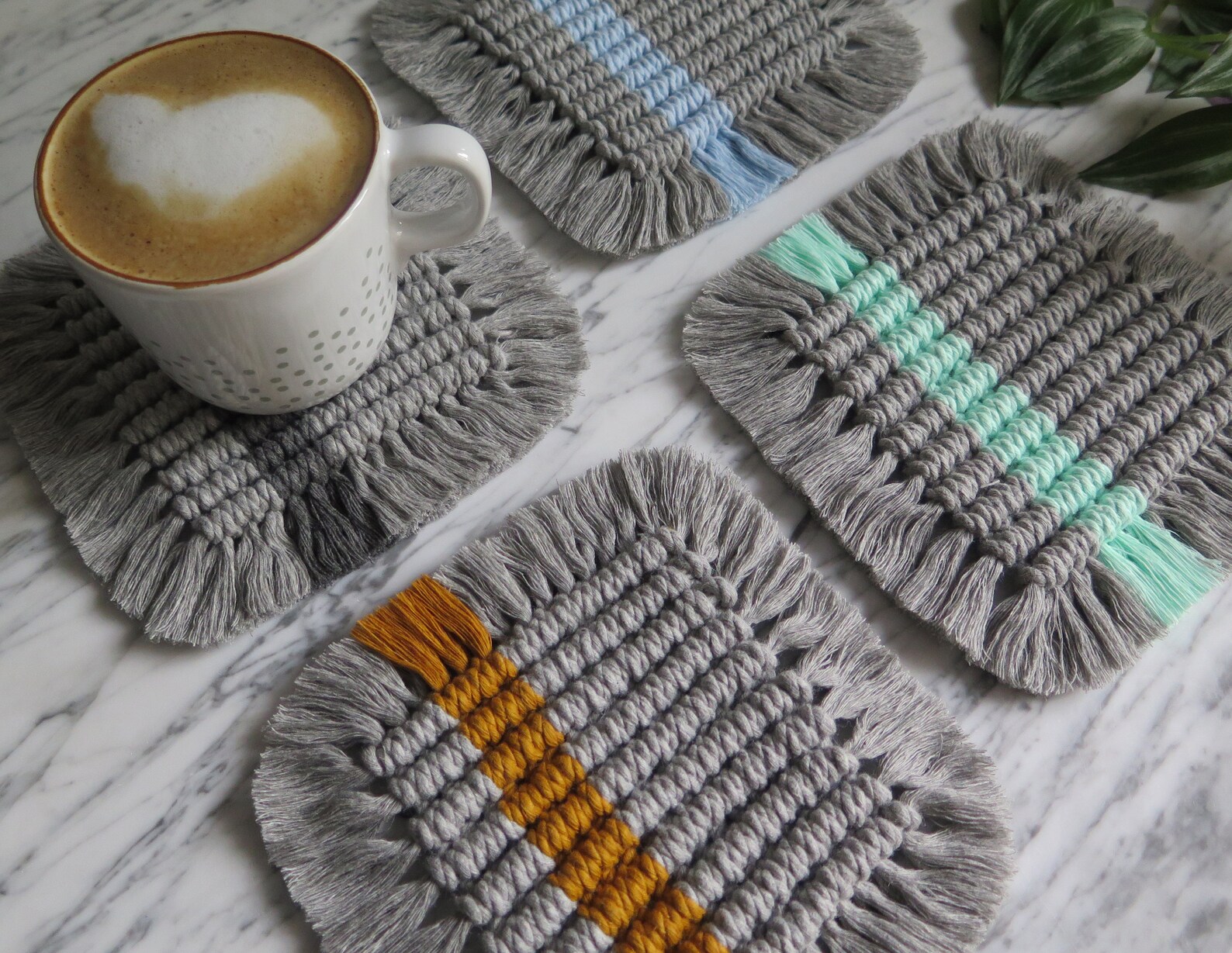 Digital Macrame Coaster Pattern PBA02 Instant Download | Etsy