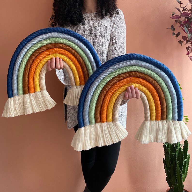 Large Macrame Rainbow Wall Hanging MGKL01 - Etsy