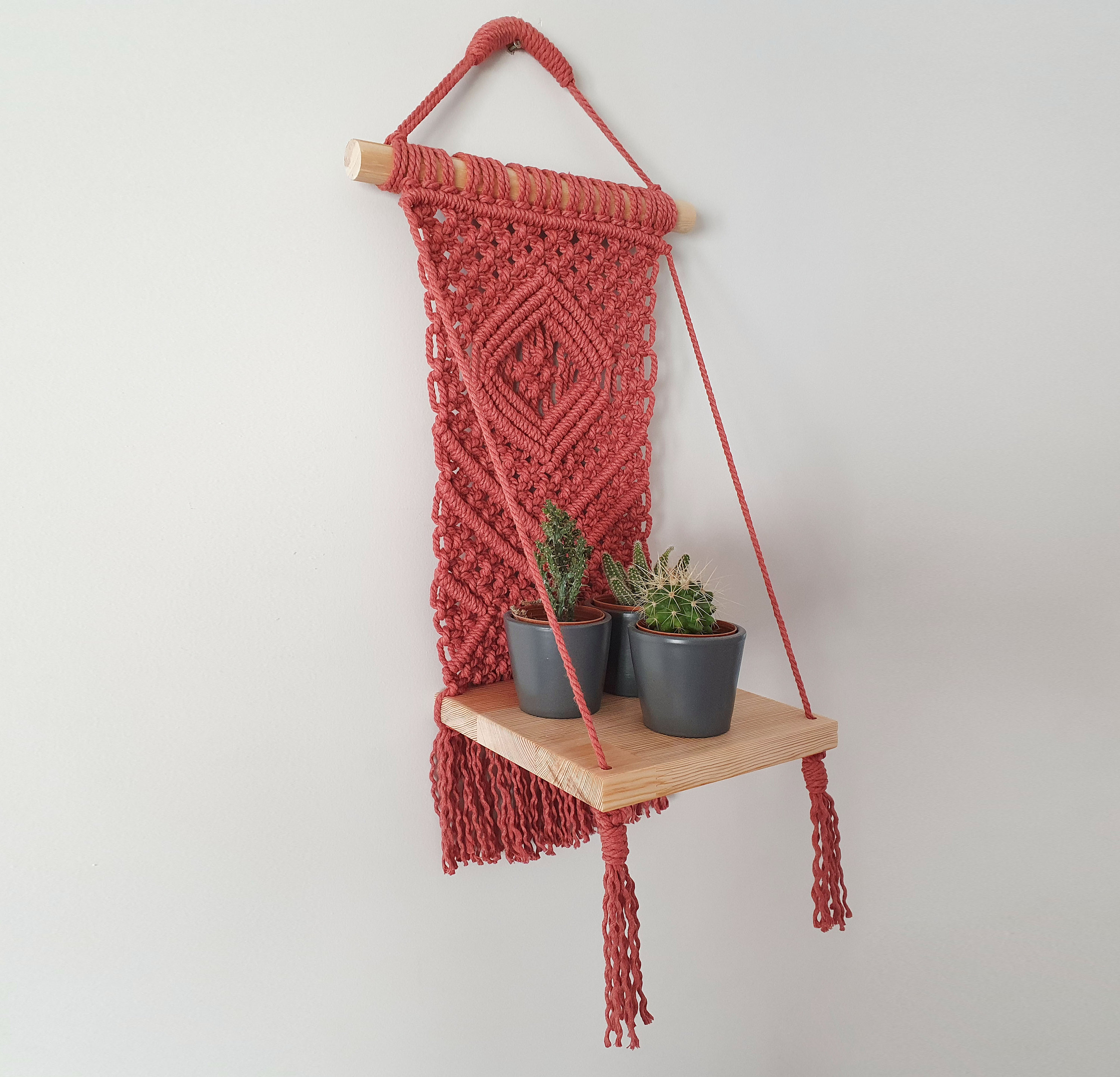 Digital Macrame Wall Hanging Shelf Pattern PDS32 Instant | Etsy