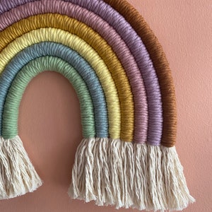 Large Macrame Rainbow Wall Hanging MGKL02 - Etsy
