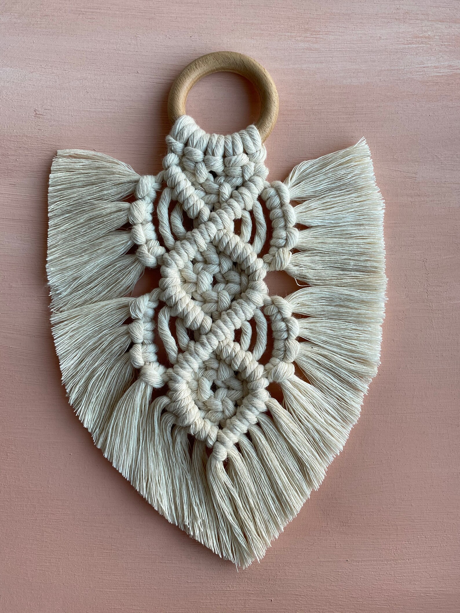 Digital Mini Macrame Leaf / Feather Wall Hanging Pattern PDS59 | Etsy