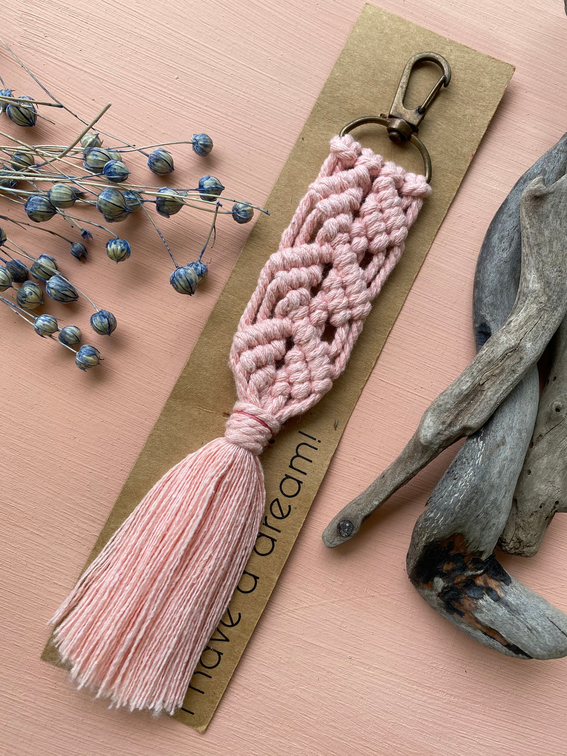 Digital Macrame Keychain Pattern PA06 - Instant Download - Etsy