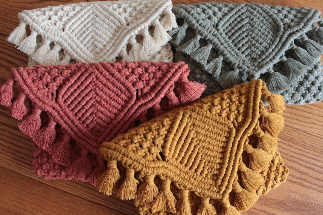 Digital Macrame Clutch Bag Pattern PC12 - Instant Download - Etsy