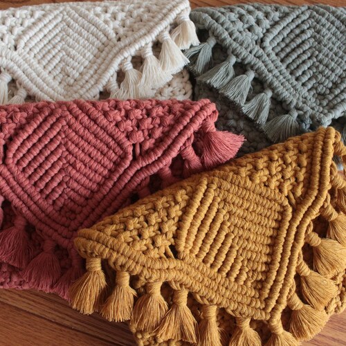 Macrame Bag/clutch Boho INSTANT DOWNLOAD Written Pattern - Etsy