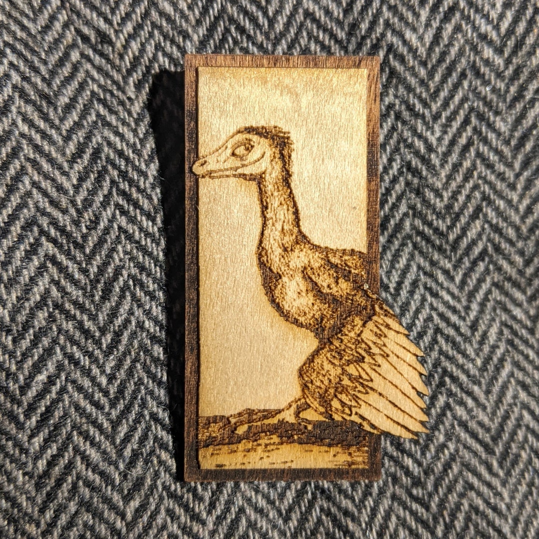 Archie the Archaopteryx Laser-engraved Badge - Etsy
