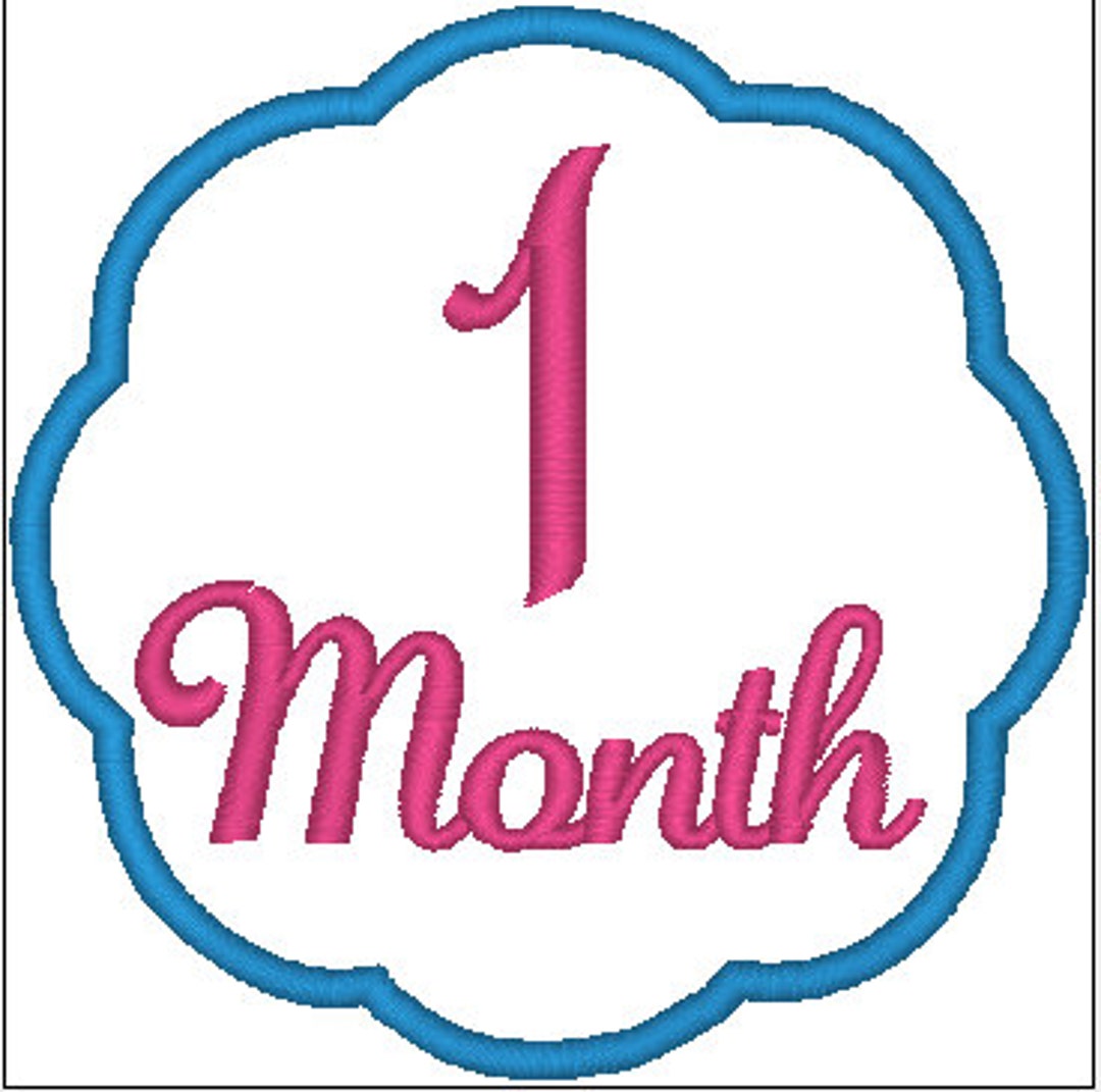 Months Embroidery Design Instant Download - Etsy
