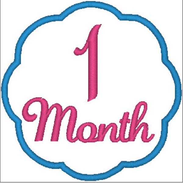 Month Embroidery - Etsy