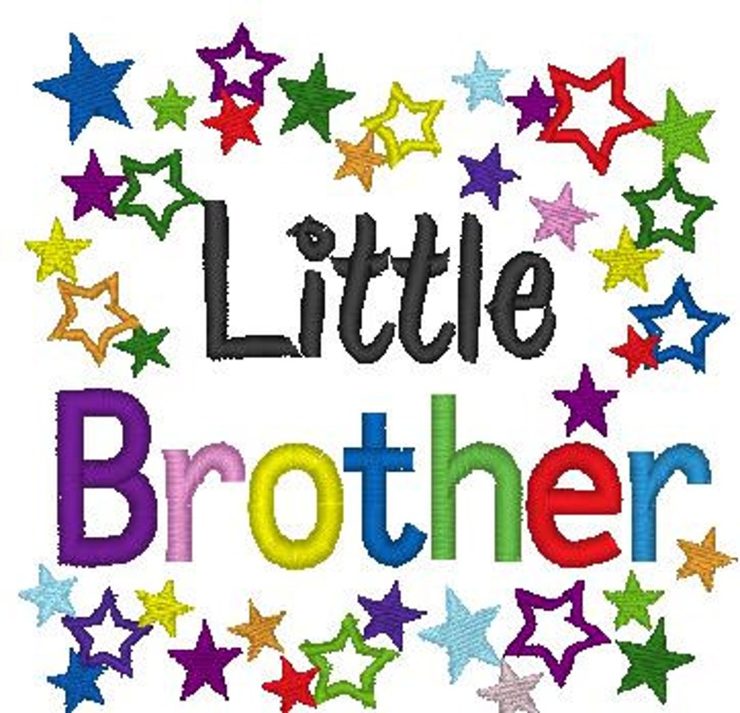 Little Brother Embroidery Design INSTANT DOWNLOAD - Etsy