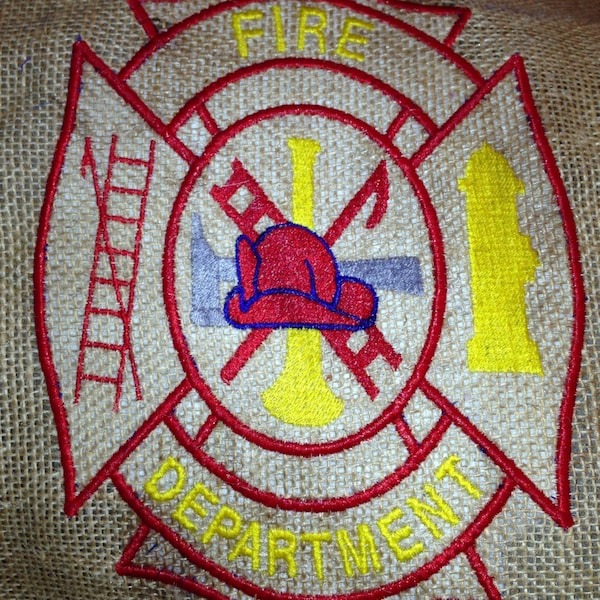 Firefighter Font Embroidery - Etsy