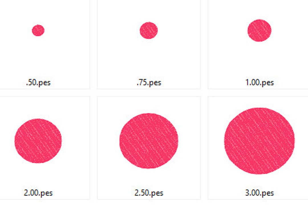 Circle Filled Embroidery Design " Instant Download" - Etsy