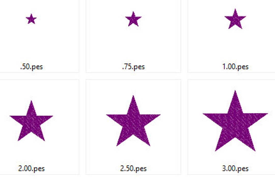 Stars Filled Embroidery Design " Instant Download" - Etsy