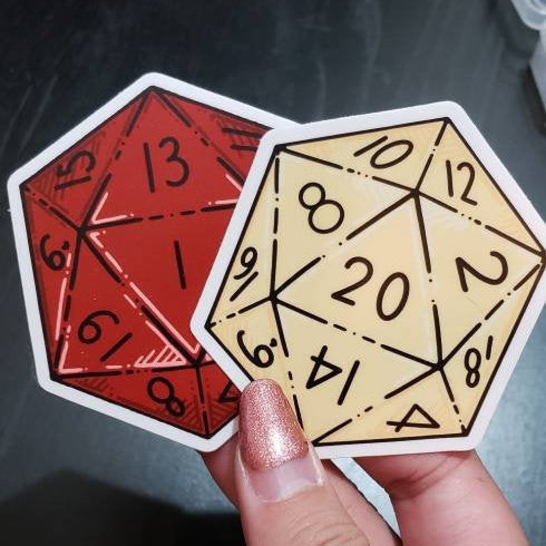 D20 Critical Hit or Botch 3 INCH Die Cut Matte Vinyl Sticker - Etsy