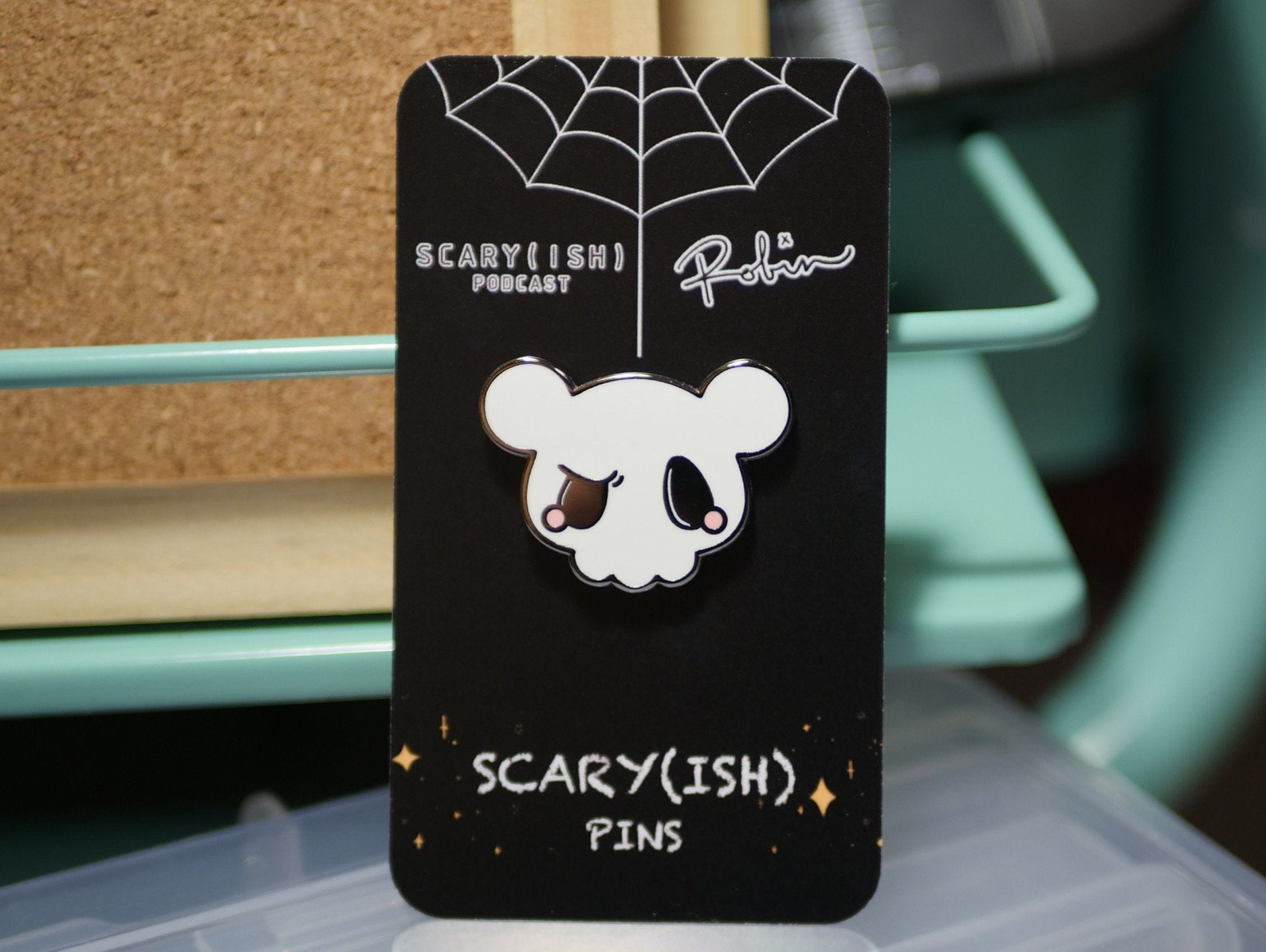 Kawaii Sparkle Holo Glitter Skull Hard Enamel Pin 1.25 Inches Available ...