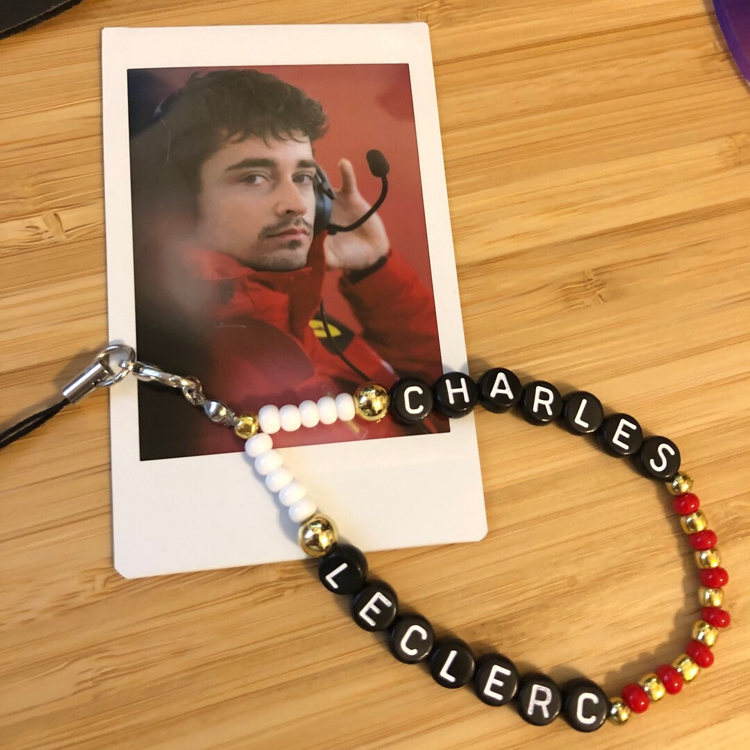 F1 Inspired - Charles Leclerc - Ferrari Themed Handmade Bead Phone ...