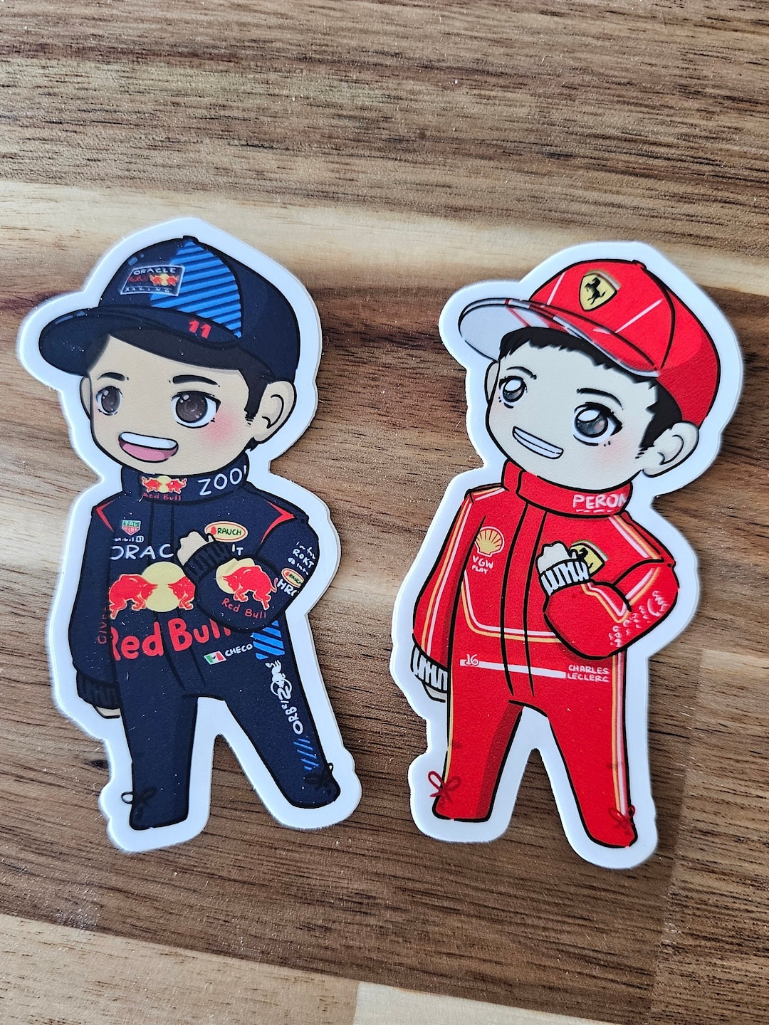 F1 Inspired Kawaii Chibi Formula 1 Driver Vinyl Stickers 2024 - Etsy