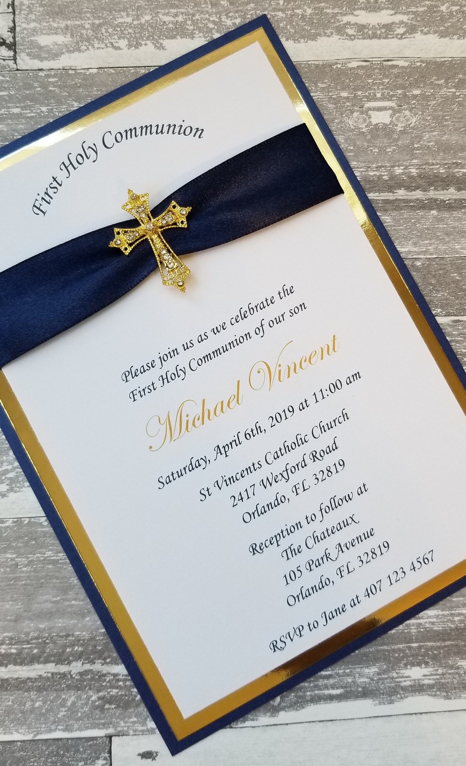 First Holy Communion Invitation - Etsy