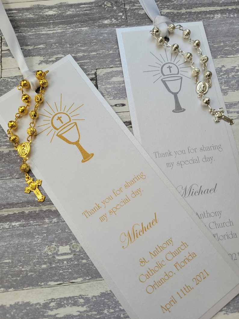 First Holy Communion Remembrance Cards - Etsy