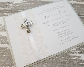 First Holy Communion Remembrance Cards | Etsy