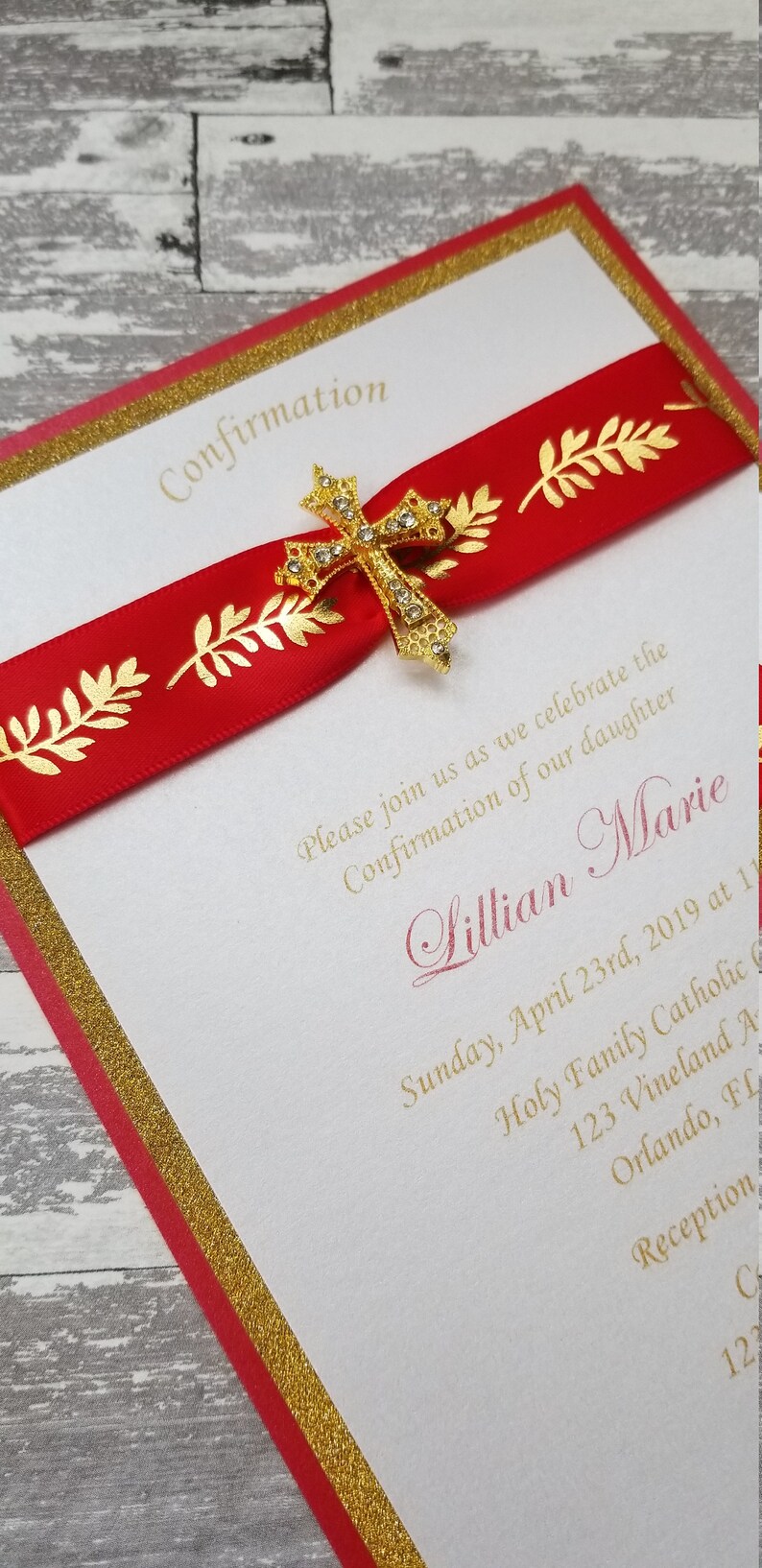 Confirmation Invitation | Etsy