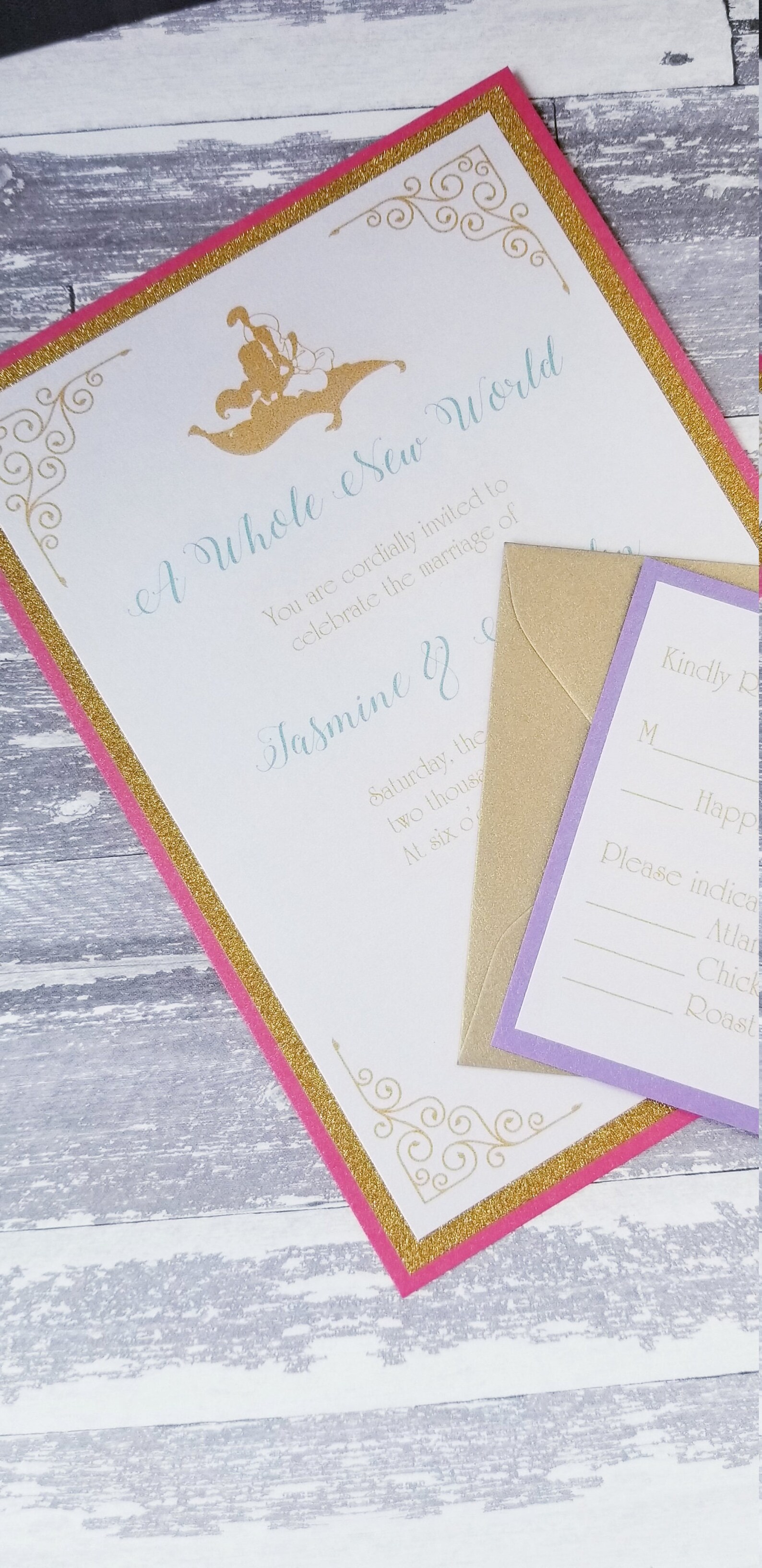 Aladdin Wedding Invitation Set | Etsy