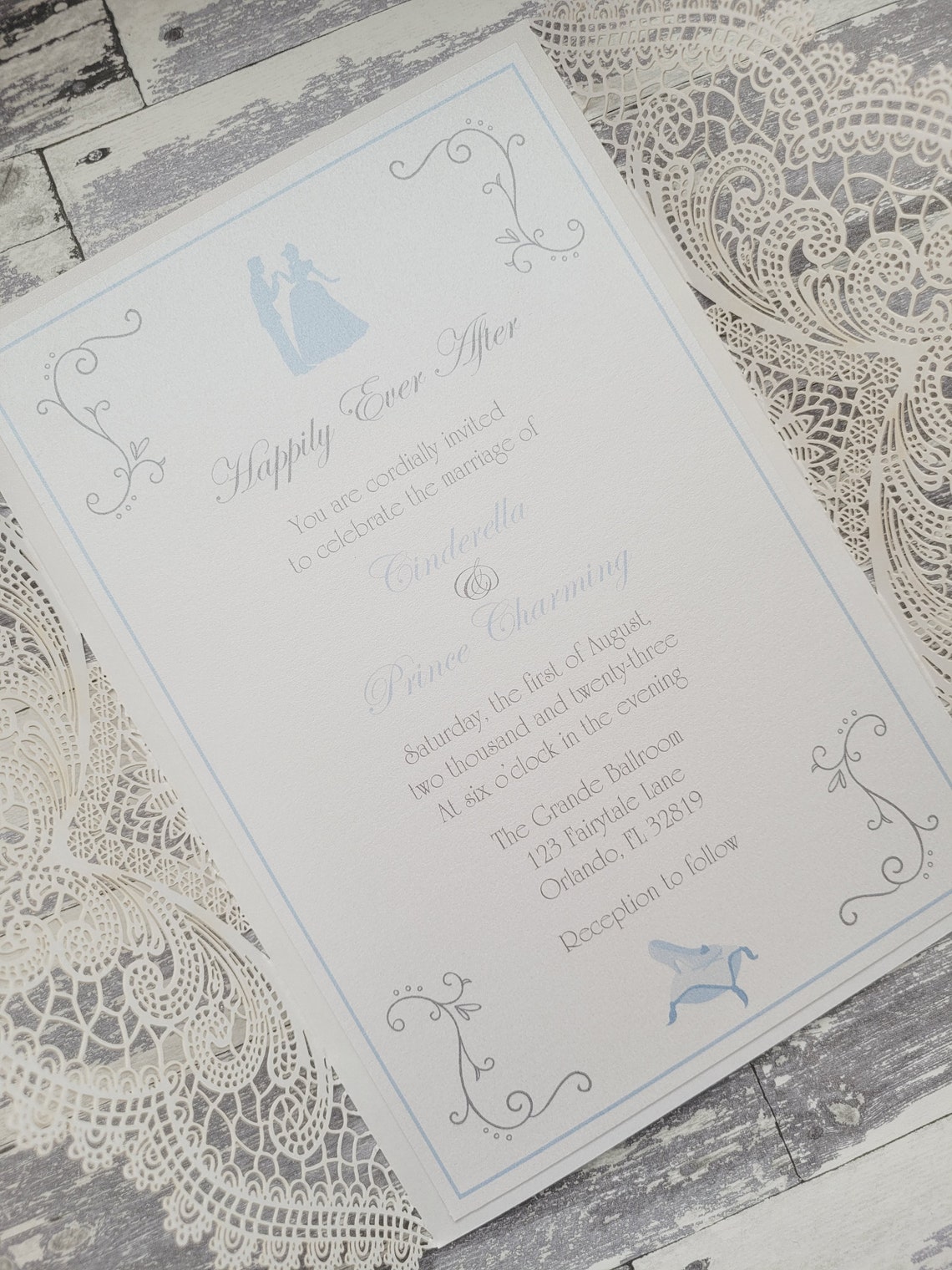 Cinderella Wedding Invitation Set - Etsy