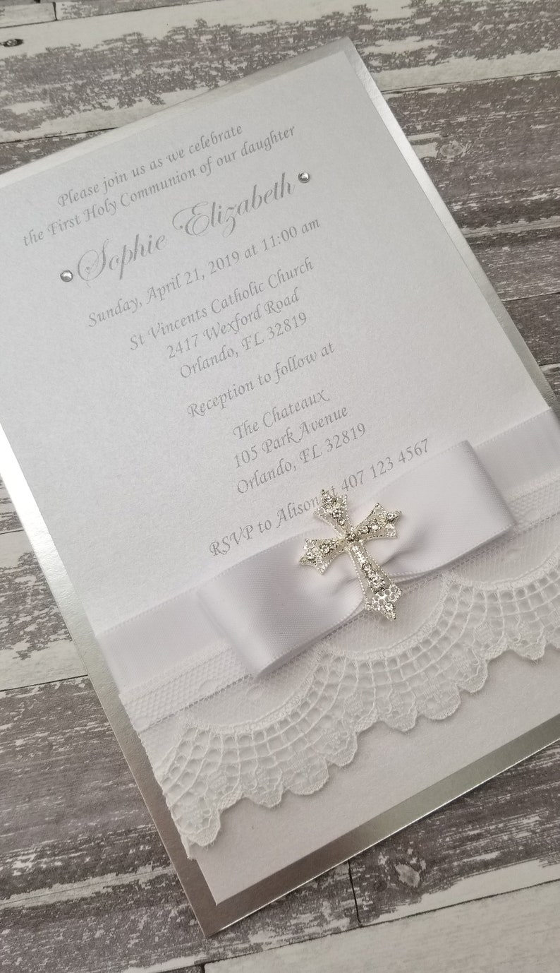 First Holy Communion Invitation - Etsy