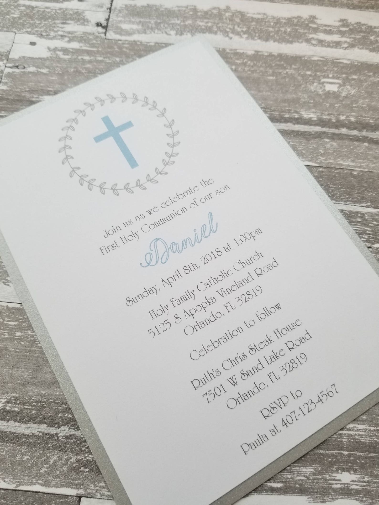 24x First Holy Communion Invitations - Etsy