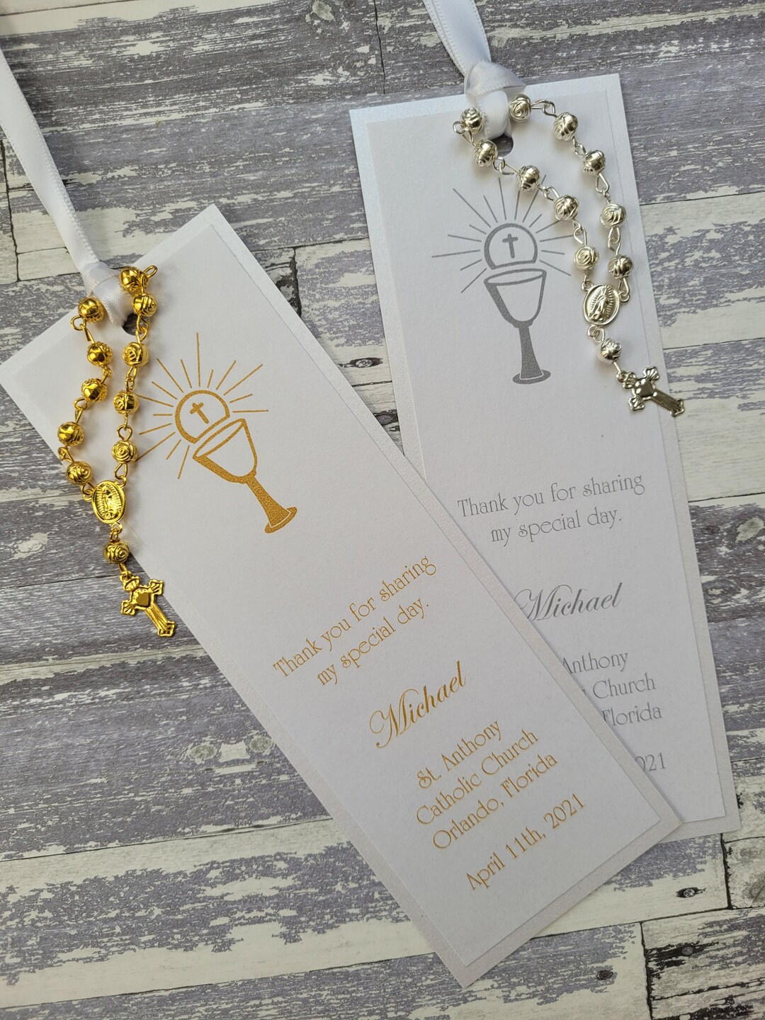 First Holy Communion Remembrance Cards - Etsy