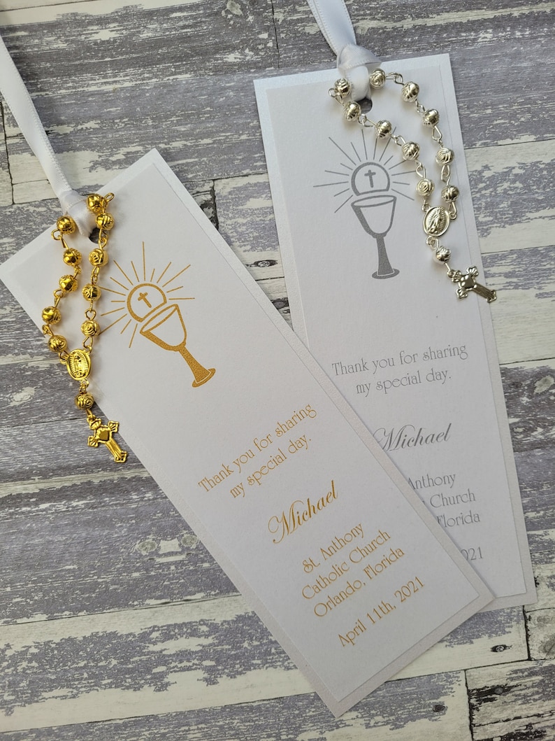 First Holy Communion Remembrance Cards - Etsy