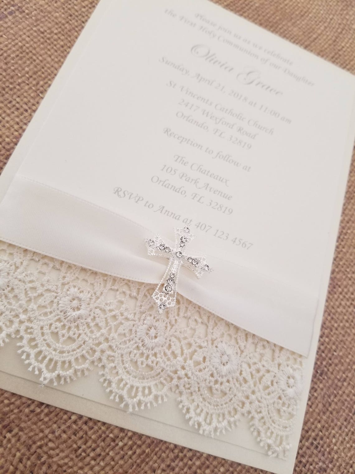 15x First Holy Communion Invitations | Etsy