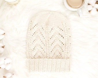 Spirited Knitting Pattern Slouchy Knit Hat Brome Fields | Etsy