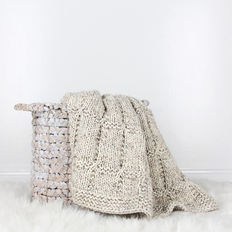 Advanced Blanket Knitting Pattern Video Tutorial Heirloom - Etsy