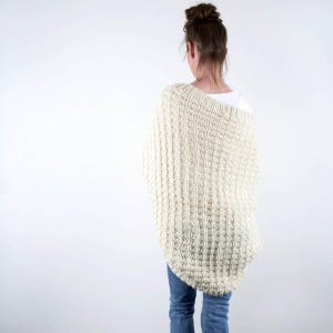 Knitting Pattern, Chunky Knit Shrug Knitting Pattern, Beginner-friendly ...