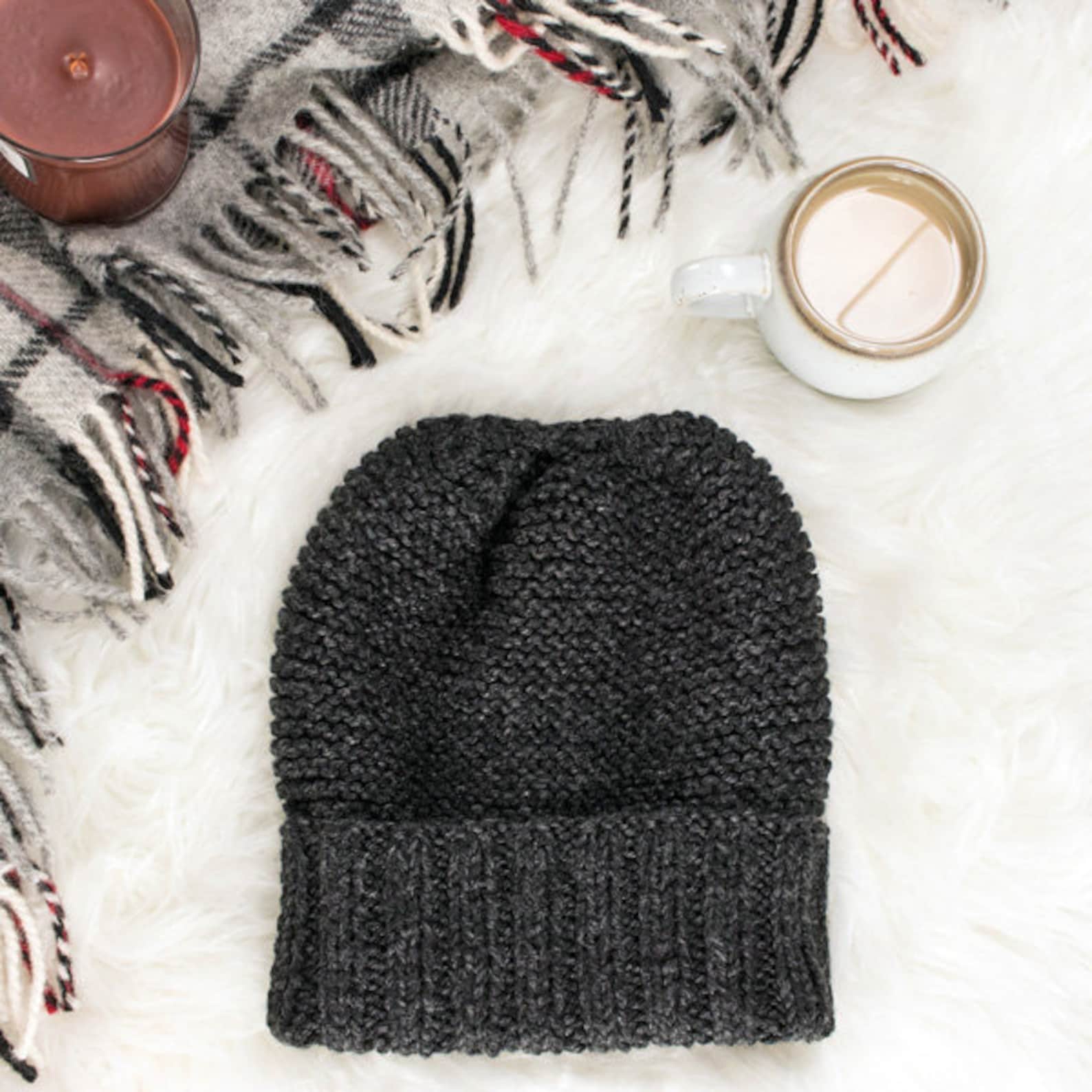 Reverie Knitting Pattern Slouchy Knit Hat Brome Fields - Etsy