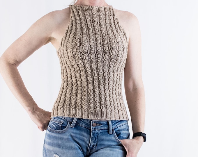 The Twister Tank - Knitting Pattern - Digital Download - Etsy Canada