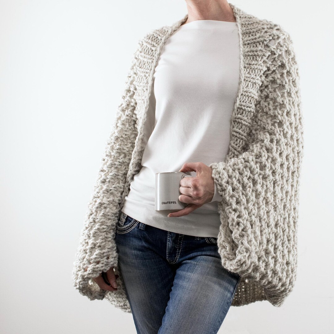 Knitting Pattern, Chunky Lace Shrug Knitting Pattern, Knit Bolero ...