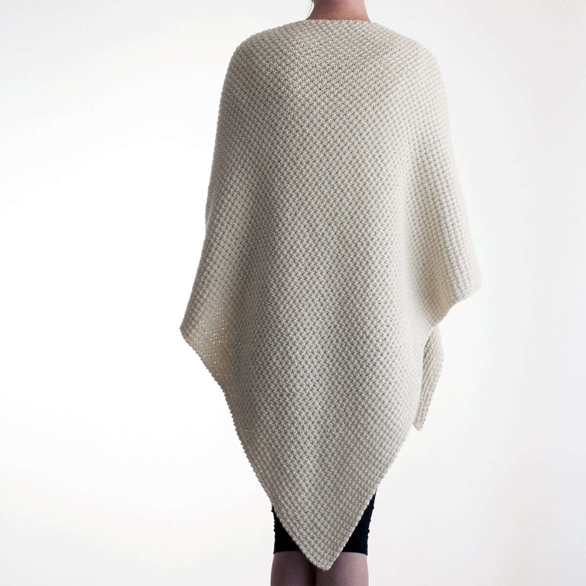 Knitting Pattern, Easy Triangle Shawl, Simple Shawl Wrap Pattern ...