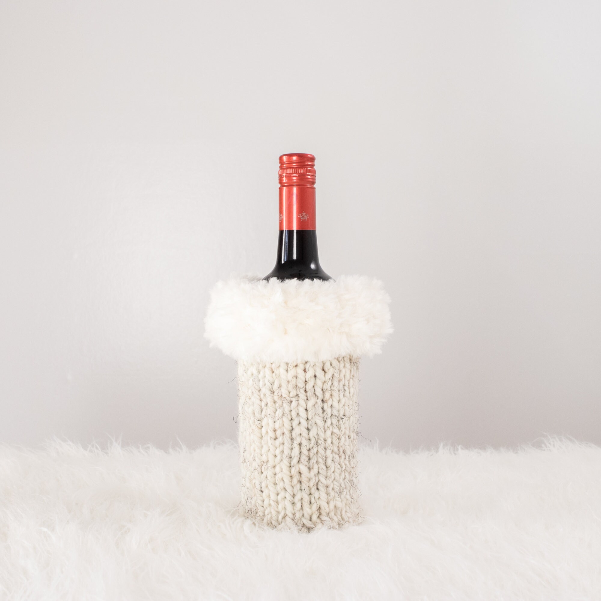 Fur Wine Bottle Cozy Knitting Pattern Showy Knitting Tutorials Craft ...