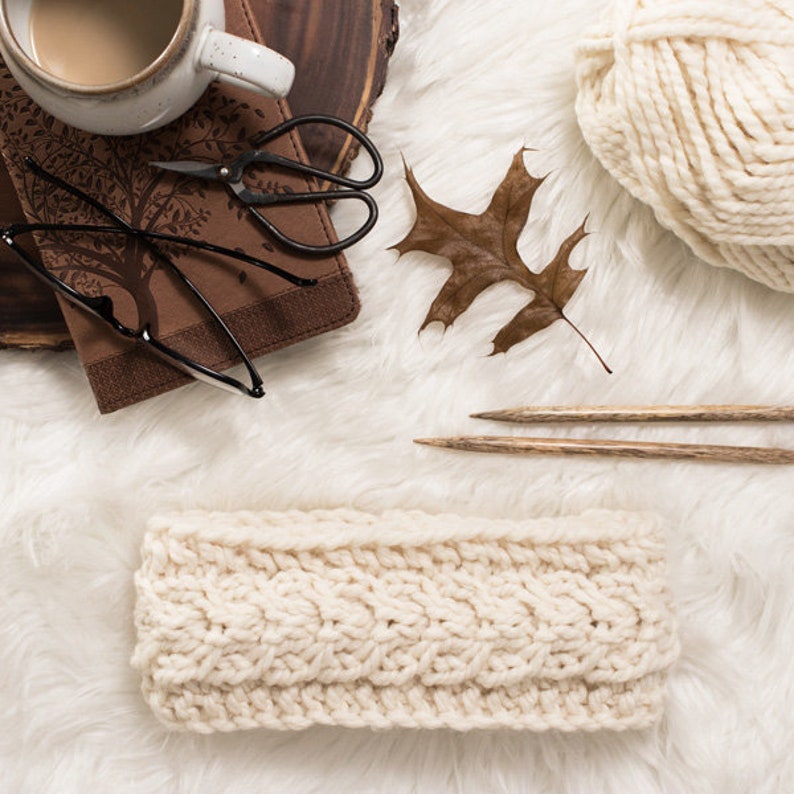 Knitting Pattern Fish Tail Braided Cable Headband Knitting - Etsy