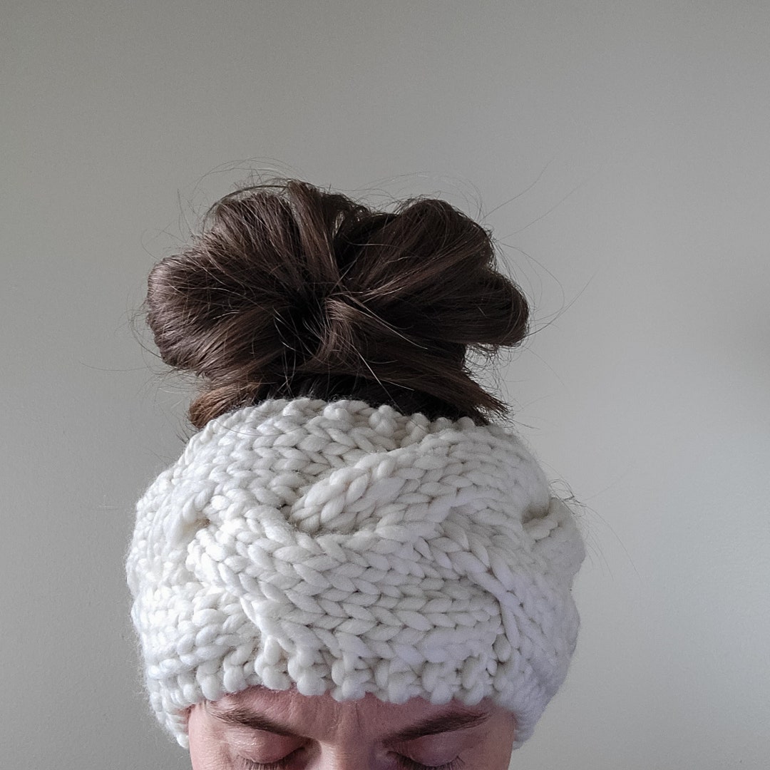 Knitting Pattern - Braided Cable Headband Pattern - Chunky Cable ...