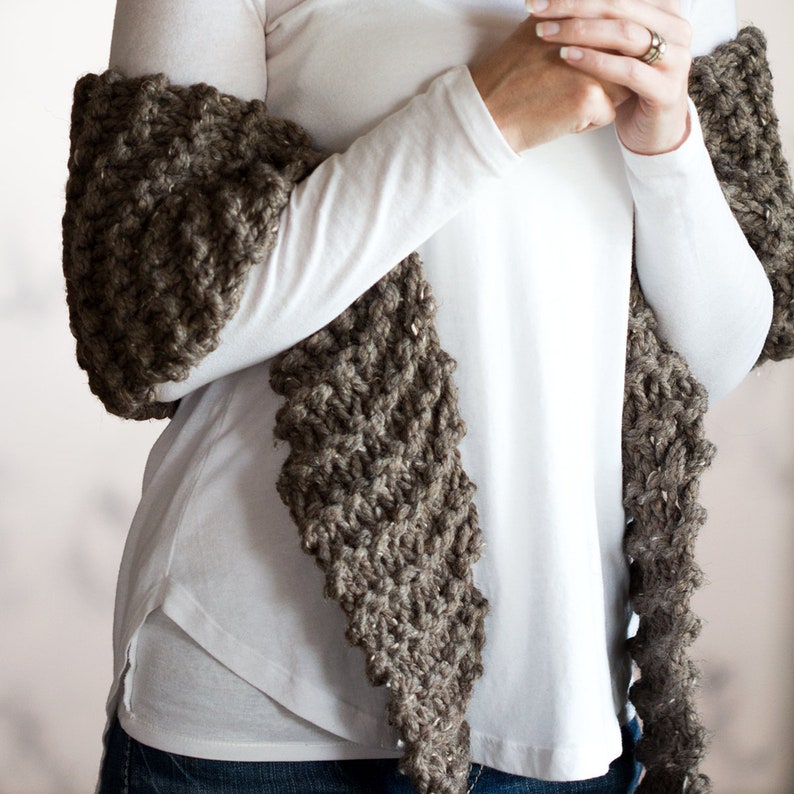 Jumbo Scarf Knitting Pattern Super Bulky Scarf Purity - Etsy