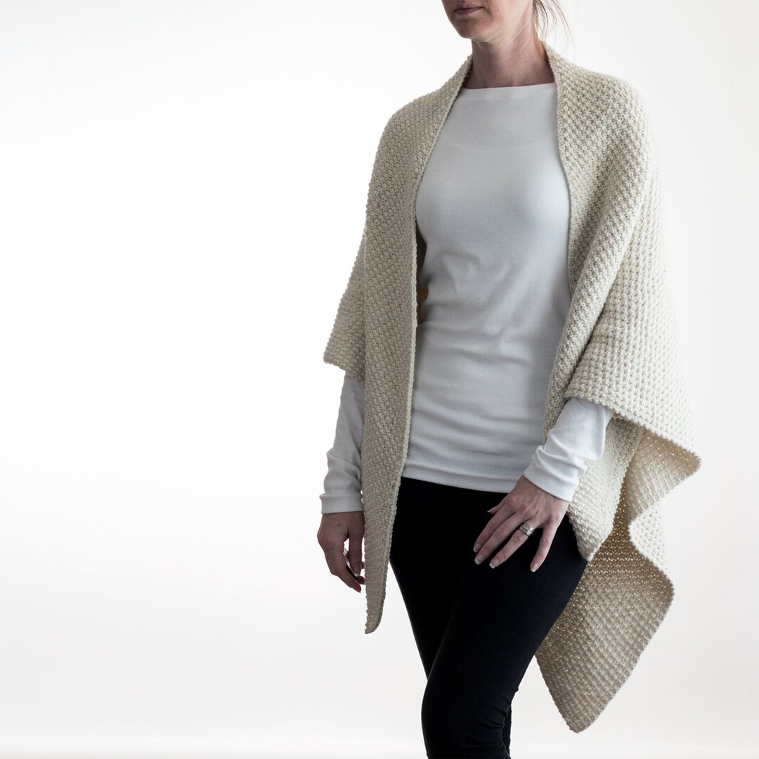 Knitting Pattern, Easy Triangle Shawl, Simple Shawl Wrap Pattern ...