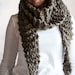 Jumbo Scarf Knitting Pattern - Super Bulky Scarf - Purity - Brome ...